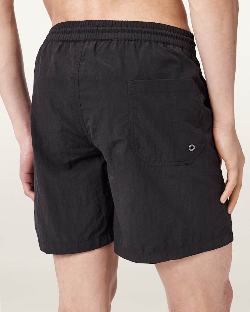 Odyssey Slim Fit Swim Shorts Washed Black | ALLSAINTS